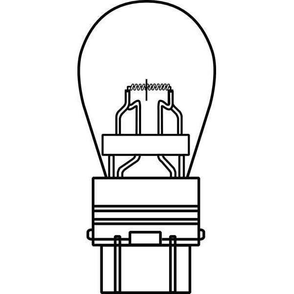 Current Mini Incand Bulb, 3057NA, 7.0/27W, S8 3057NA | Zoro