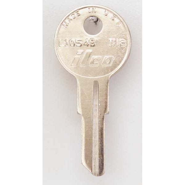 Kaba Ilco Key Blank, Brass, Type IN8, PK10 L1054B-IN8 | Zoro