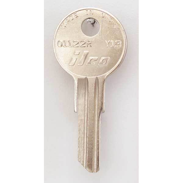 Kaba Ilco Key Blank, Brass, Type Y13, 5 Pin PK10 01122R-Y13 | Zoro