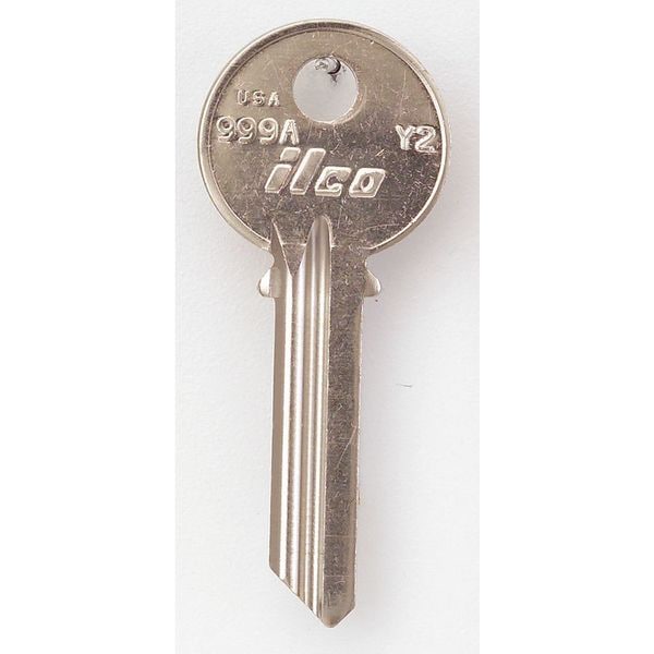 Kaba Ilco Key Blank, Brass, Type Y2, 6 Pin, PK10 999A-Y2 | Zoro