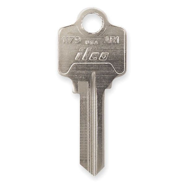 Kaba Ilco Key Blank, Brass, Type AR1, 5 Pin, PK10 1179-AR1 | Zoro