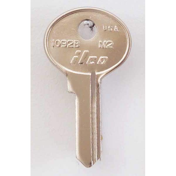Kaba Ilco Key Blank, Brass, Type M2, 4 Pin, PK10 1092B-M2 | Zoro