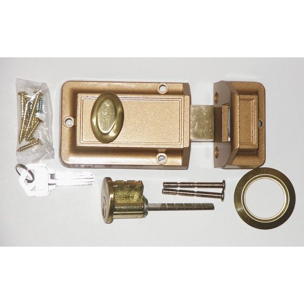 Kaba Ilco Auxiliary Lock, Jimmyproof, Bronze 545-53-51 | Zoro