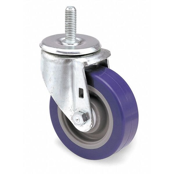 Zoro Select Swivel Stem Caster, 3-1/2 In, 250 lb, PolyU ...