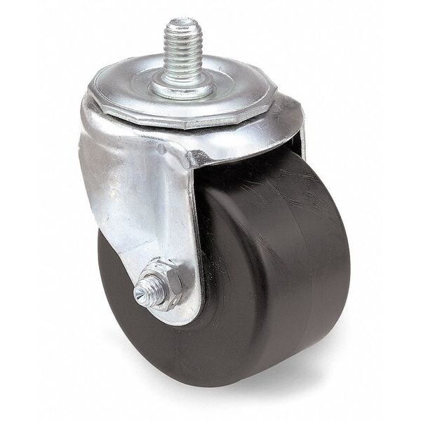 Zoro Select Swivel Stem Caster, 3 In, 350 lb, Polyolfn 1F5943027000106R ...