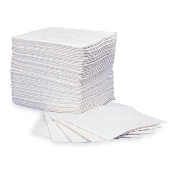 Oil-Dri Sorbent Pad, 23 gal, 15 in x 19 in, Oil, White, Polypropylene ...