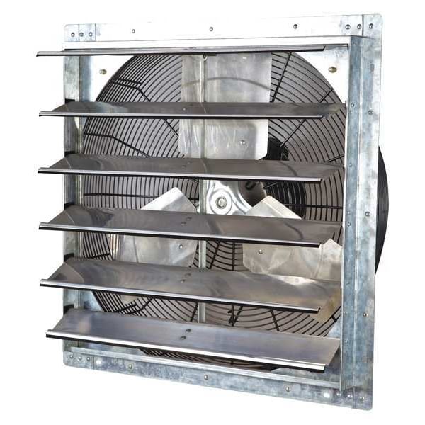 Dayton Shutter Mount Exhaust Fan, 24", Variable Speed, 4244 cfm 1HLB3 ...
