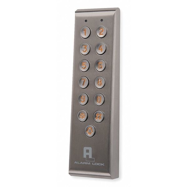 Alarm Lock Narrow Stile Access Keypad, 12 Button AN-100IMWP | Zoro