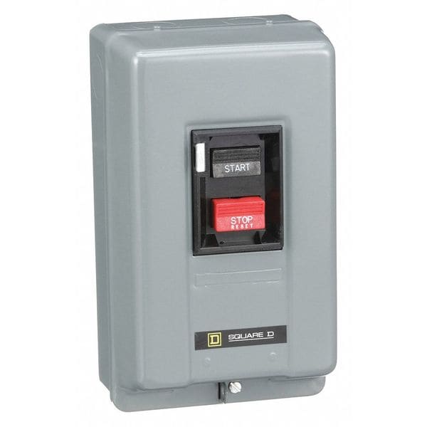 Square D Manual Motor Starter, NEMA M-0, 3 P, 3 Phase, Push Button, 18 ...