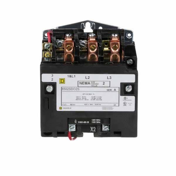 Square D 240VAC Non-Reversing Magnetic Contactor 3P 45A NEMA 2 ...