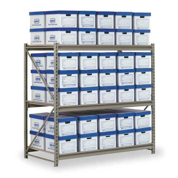 Zoro Select Starter Bulk Storage Rack, 18 in D, 96 in W, 3 Shelves ...