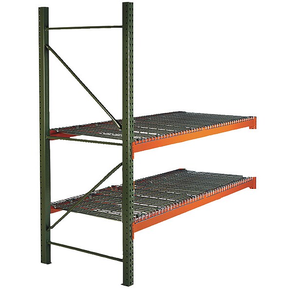 Husky Rack & Wire Pallet Rack Add-On Unit, Teardrop, Roll Formed Style ...