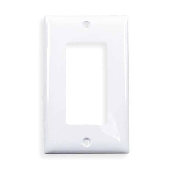 Hubbell NP26W Rocker Wall Plate,1 Gang,White | Zoro.com