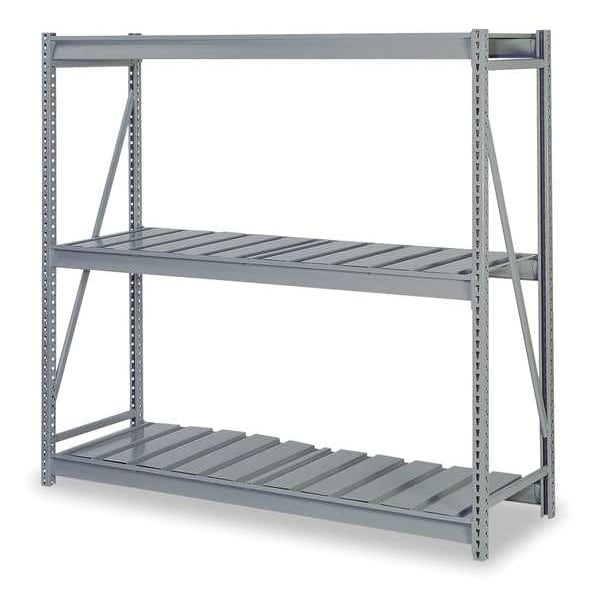 Lyon Starter Bulk Storage Rack, 24 in D, 48 in W, 3 Shelves, Dove Gray ...