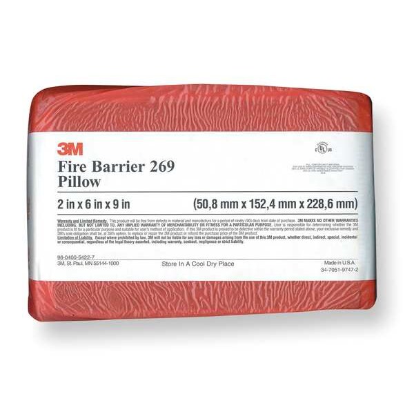 3M FB-269* $20.99 9"L x 6"W Fire Barrier Self-Locking Pillows | Zoro.com