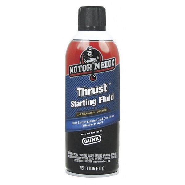 Motor Medic Starting Fluid, Aerosol Can, 11 oz, Diesel Engines/Gasoline ...