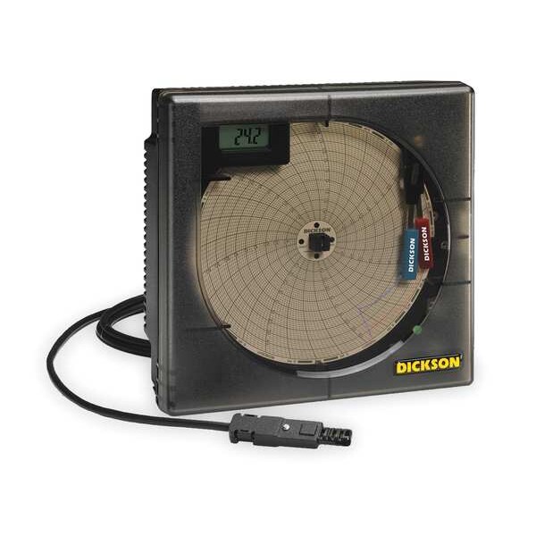Dickson Circular Recorder, Temp and Humidity, 6 In TH6P3 | Zoro