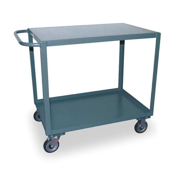 Jamco Flat Handle Utility Cart, Steel, 2,400 lb Load Capacity, 2 ...