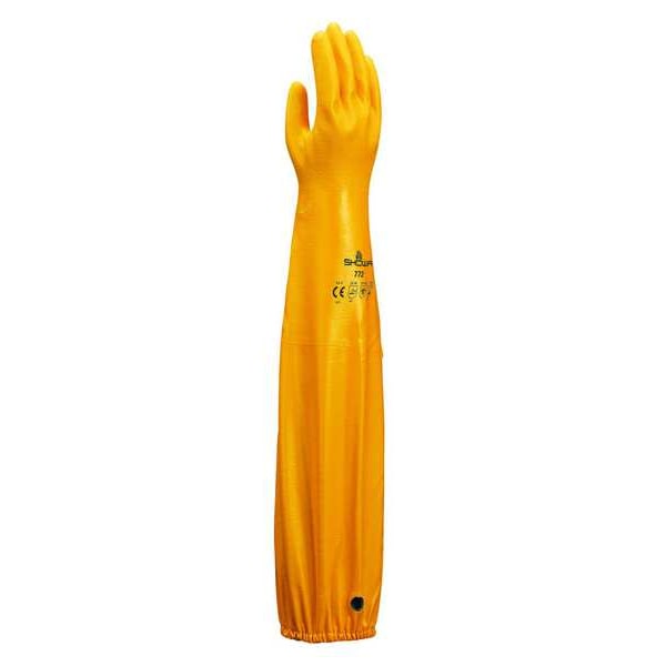 Showa 772 Chemical Resistant Gloves, Nitrile, 25 1/2 in L, 40 mil ...