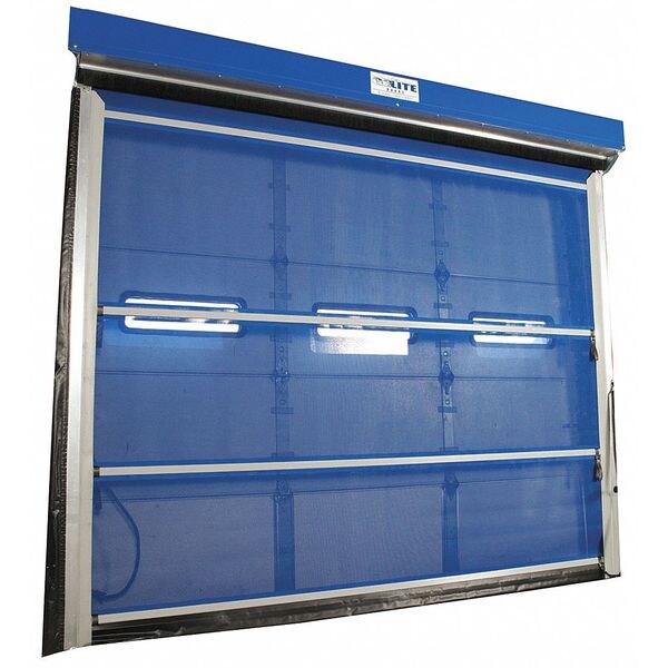 Goffs Mesh Door, Spring Assist, 8 ft H x 8 ft W BBSA8x8 | Zoro