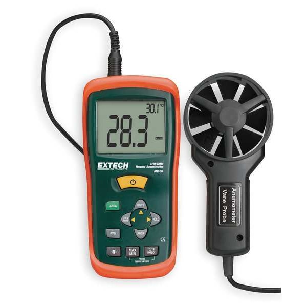 Extech Anemometer, 80 to 5906 fpm AN100 | Zoro