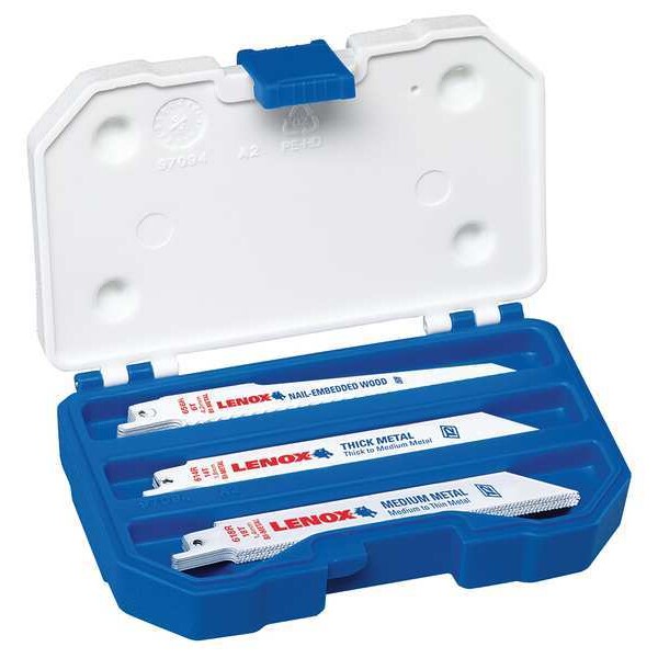 Lenox 6" L x General Purpose Cutting Reciprocating Saw Blade Set 15RKG ...