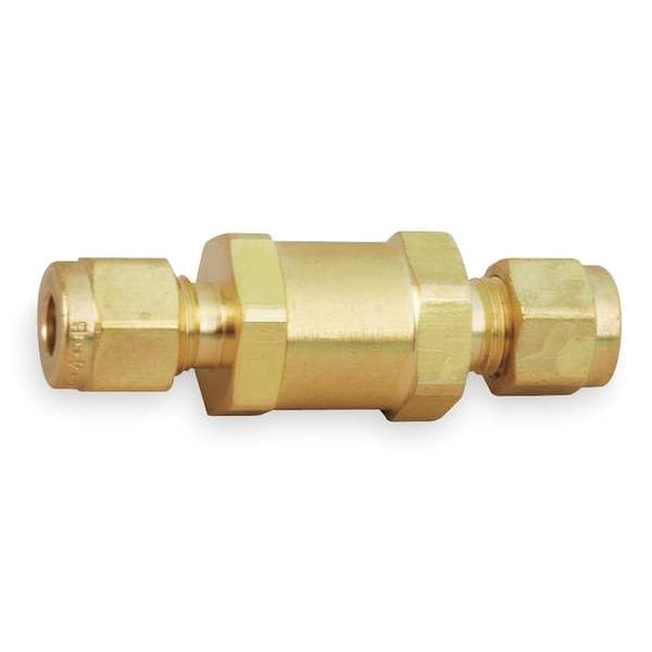 Parker Instrumentation Check Valve, Brass, 1 In. 16Z-C16L-10-BN-B | Zoro