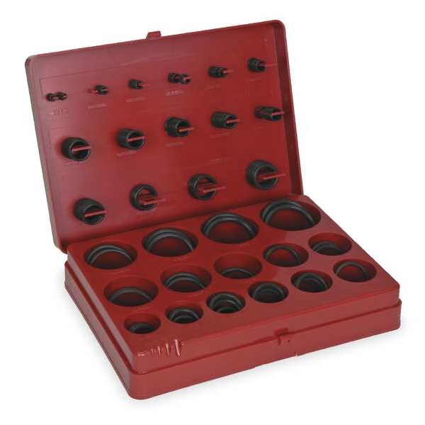Zoro Select O-Ring Assortment, Viton, 180 Pcs, 30 Szs 1RGY4 | Zoro