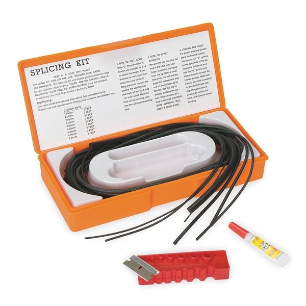 Zoro Select Standard Splicing Kit, Buna N, 5 Pieces 1RHA2 | Zoro