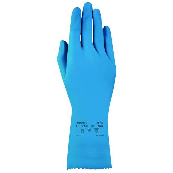 Ansell Alphatec Chemical Resistant Gloves, Fish Scale, 12 in Length, 17 ...