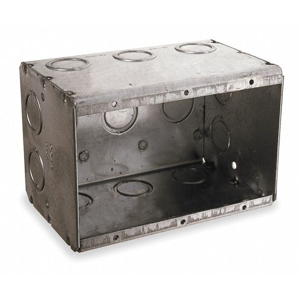 Raco Electrical Box, 47.8 cu in, Masonry Box Type, 3 Gangs, Steel ...