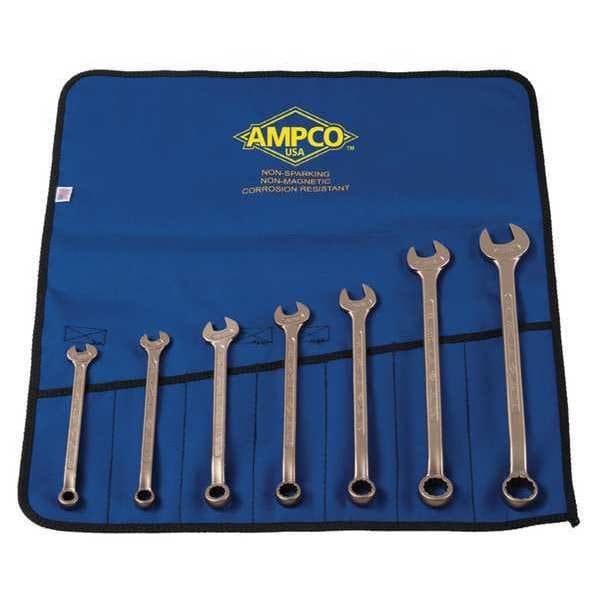 Ampco Safety Tools Combo Wrench Set, 8-22mm, 7 Pc M-41M | Zoro