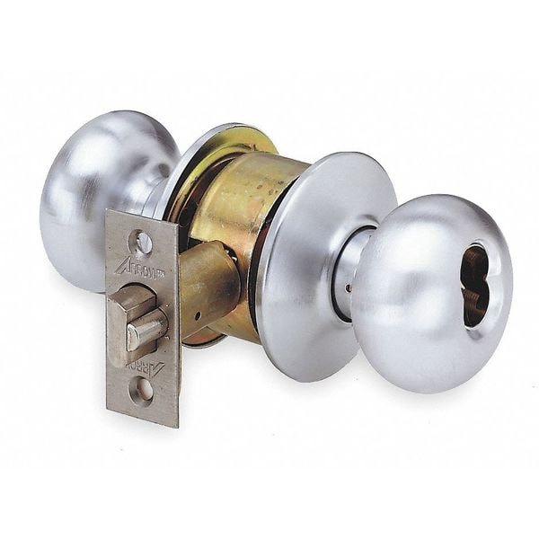 Arrow Lock Medium Duty Knob Lockset, Right Angle MK11TAIC26D | Zoro