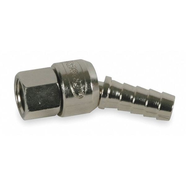 Legacy Swivel Connector, 1/4 In (F)NPTx3/8 Barb A1641BS-BG-GRA | Zoro