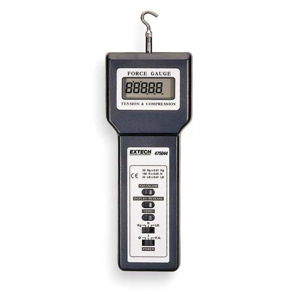 Extech Gauge, Digital Force, 0 to 44 Lbs 475044 | Zoro