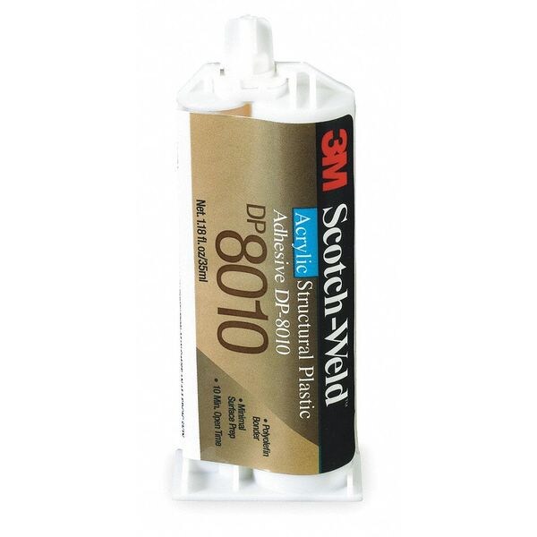 3M Structural Plastic Adhesive, 35mL Duo-Pak Cartridge, 10:1 Mix Ratio ...