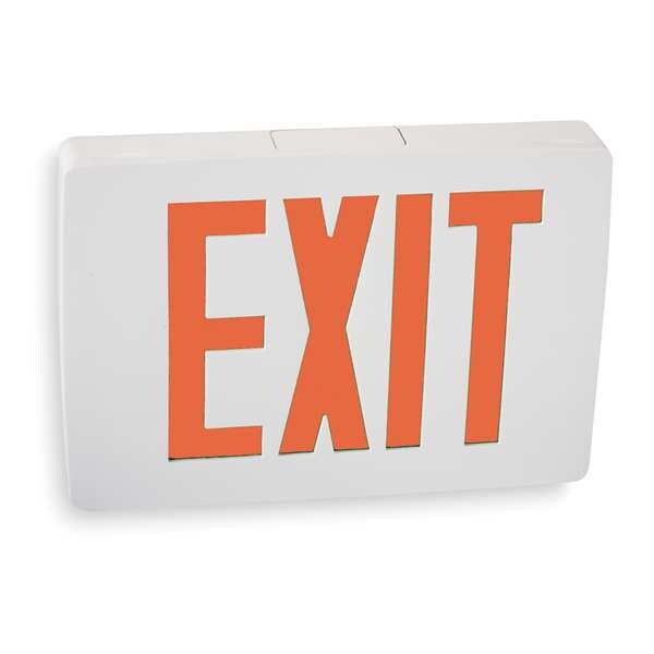 Lithonia Lighting Exit Sign, White, 1 Face(s), LED, Universal Mount ...