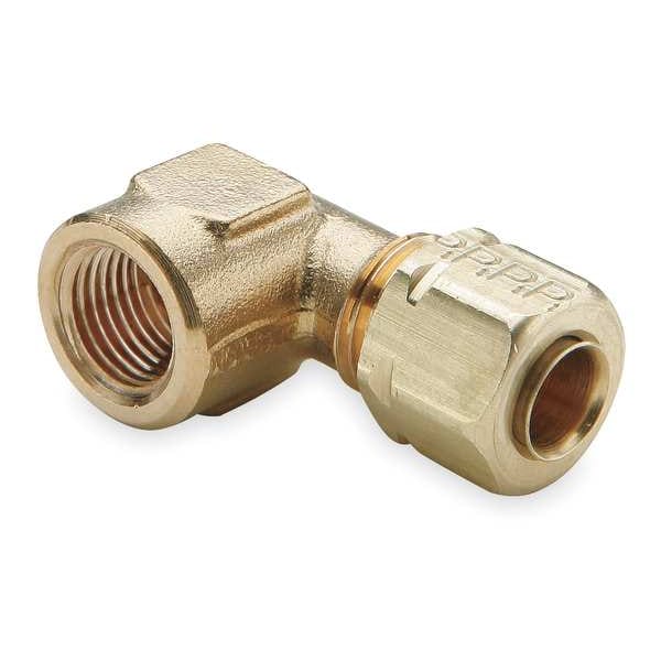 Parker 1/8" Compression x FNPT Brass 90 Degree Elbow 10PK 170CA-2-2 | Zoro