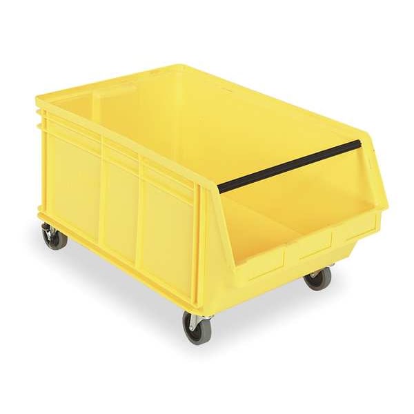 Quantum Storage Systems Mobile Storage Bin, Polyethylene, 18 3/8 in W ...