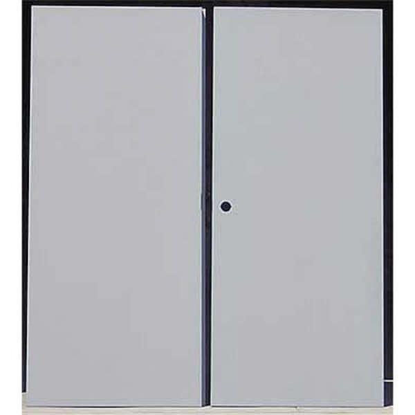 Ceco Security Double Doors, RHR, 84 in H, 96 in W, 1 3/4 in Thick, 18 ...