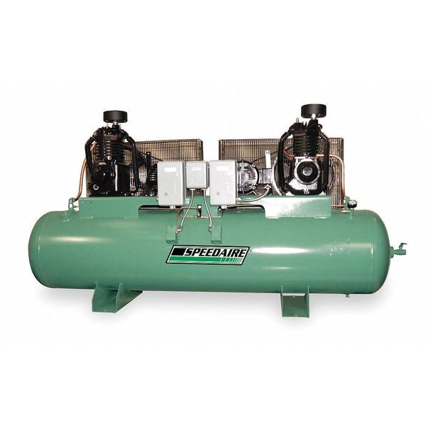 Speedaire Electric Air Compressor, 2 Stage, 46.2 cfm 1WD48 | Zoro