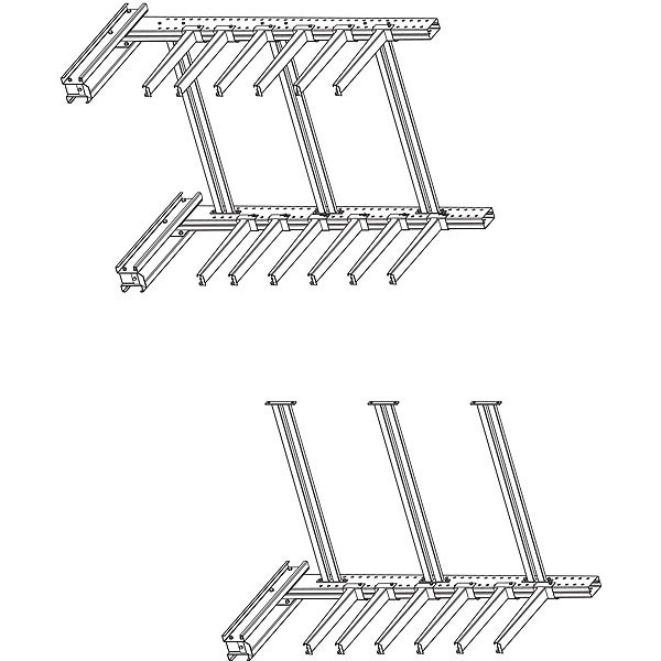 Jarke Add-On Cantilever Rack, 1 Side, 10 ft. H SC-10AJ | Zoro