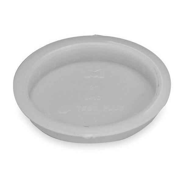 Charlotte Pipe And Foundry 2" Hub Styrene Test Cap 1WHT3 | Zoro