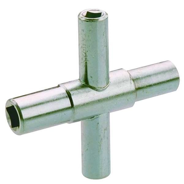 Zoro Select T-Shaped Water Key, 1/4 in, 9/32 in, 5/16 in, 11/32 in ...