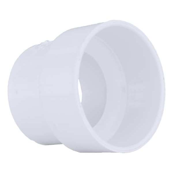 Zoro Select PVC Adapter, Hub x SD Hub, 4 in x 3 in Pipe Size 1WKK2 | Zoro