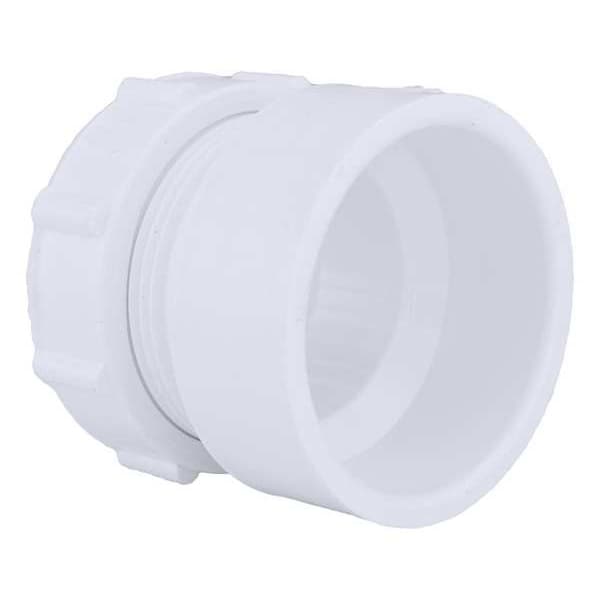 Zoro Select PVC Female Trap Adapter with Nut and Washer, Hub x Socket ...