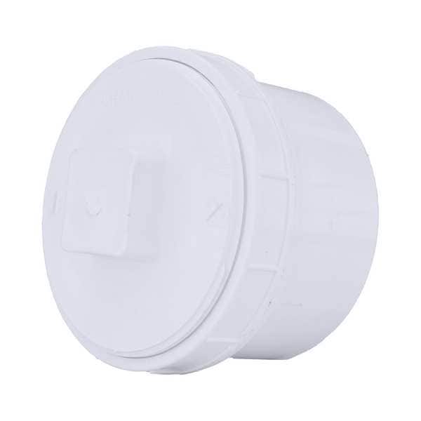 Zoro Select PVC Cleanout Adapter with Plug, FNPT x Spigot, 6 in Pipe ...