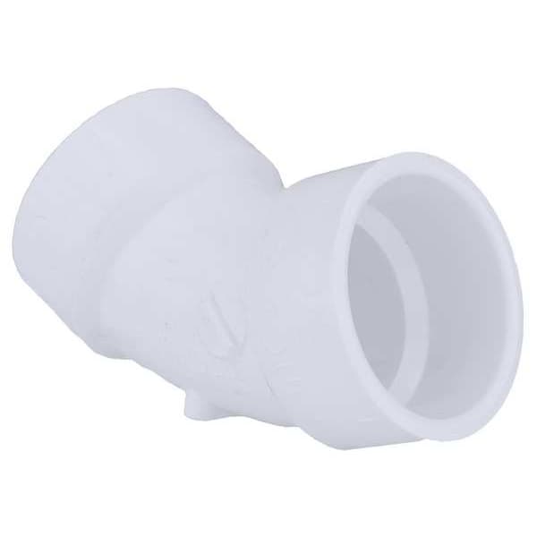 Zoro Select PVC 45 Degree Elbow, Hub, 1-1/4 in Pipe Size 1WKB8 | Zoro