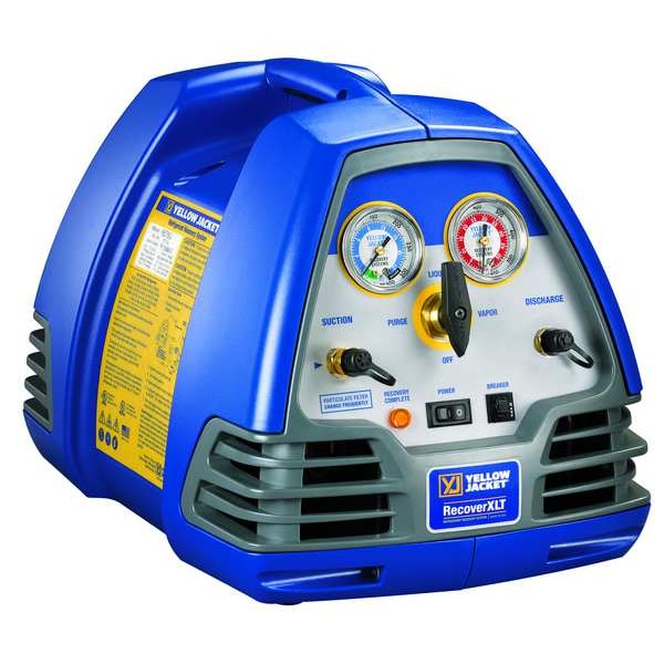 Yellow Jacket Refrigerant Recovery Machine, 1/2 HP, 115V 95760 | Zoro