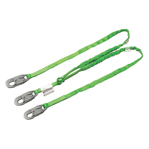 Miller Manyard(TM) HP Shock Absorbing Lanyard, 6 ft. Length, Snap Hook ...